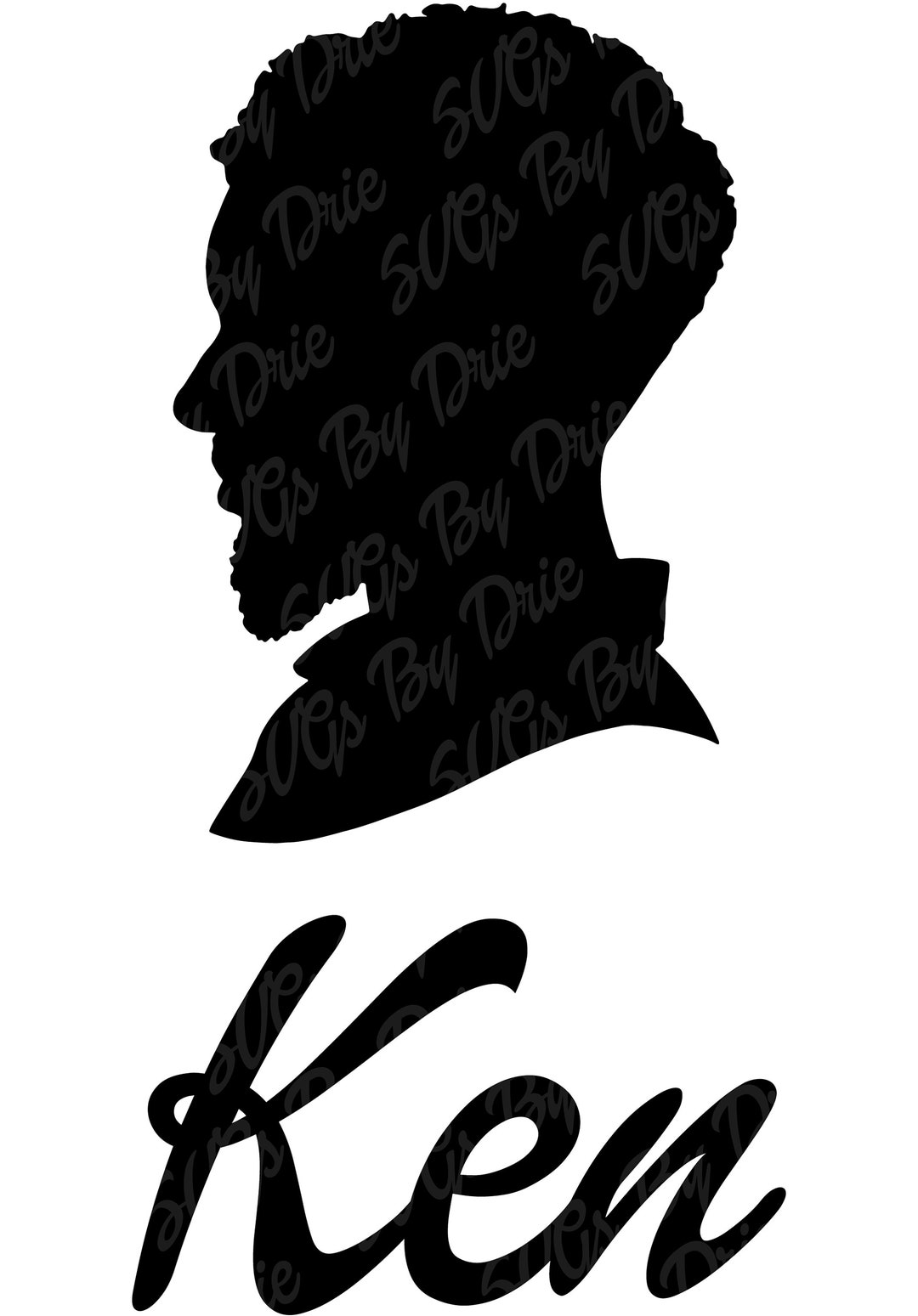 Black Male Doll Low Cut Fade SVG - Etsy