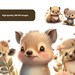 25 Cute Baby Animals Watercolor Clipart for Commercial Use - Etsy
