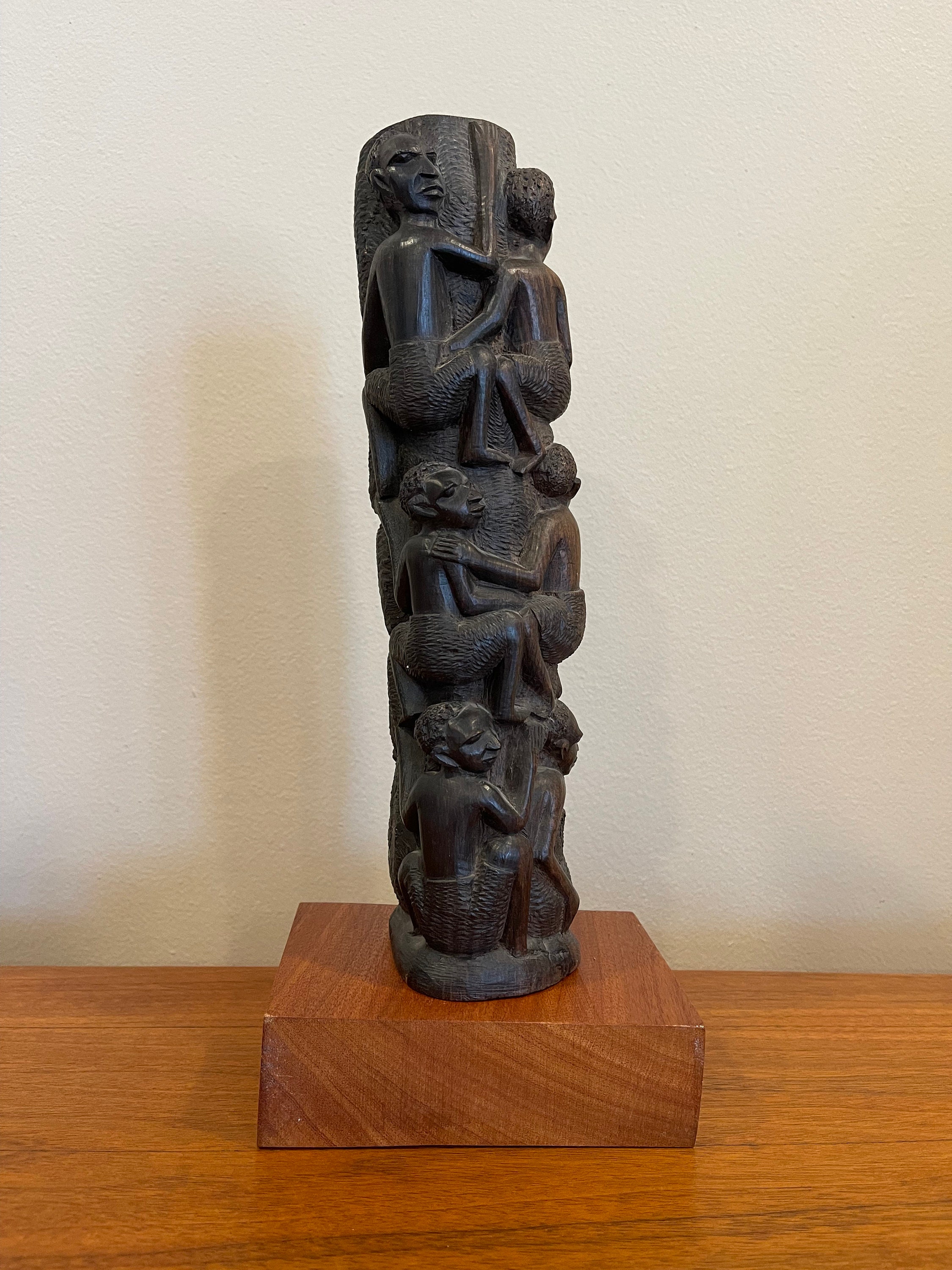 Vintage Makonde Tree of Life Carving - Etsy