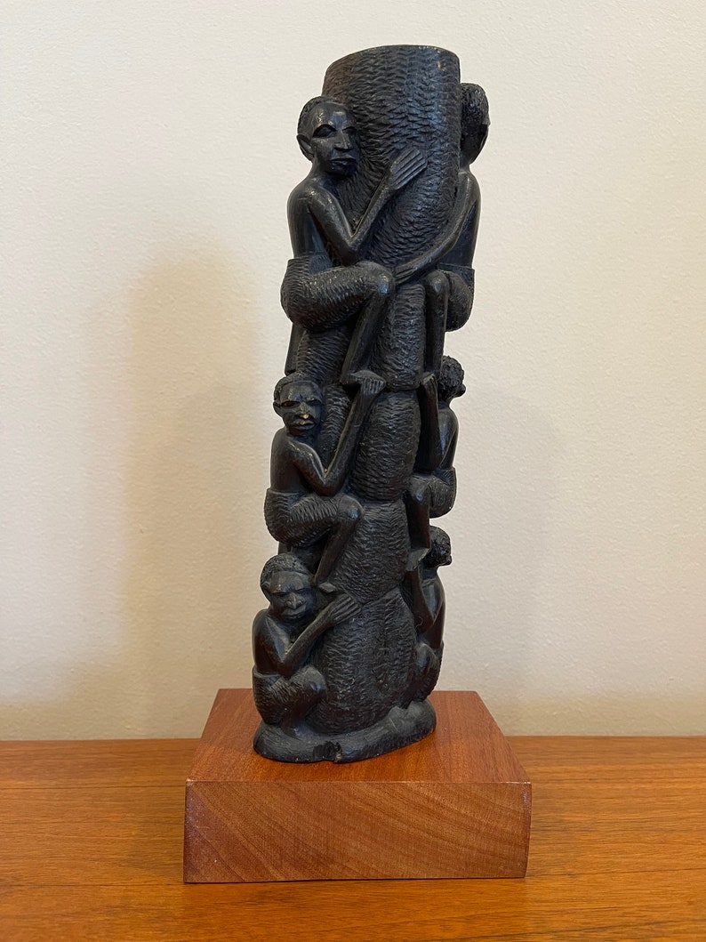 Vintage Makonde Tree of Life Carving - Etsy