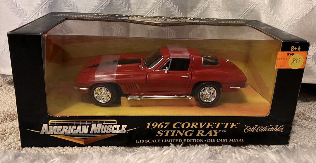 1967 Corvette Stingray Rally Red 1:18 Ertl American Muscle - Etsy