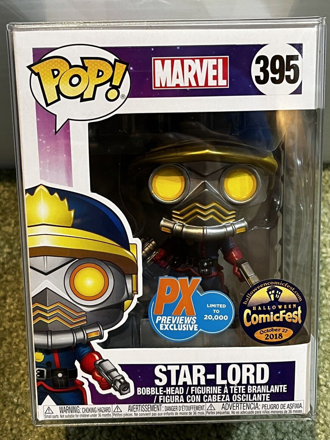FUNKO POP 395 PX Exclusive Star Lord Figure Free Protector - Etsy
