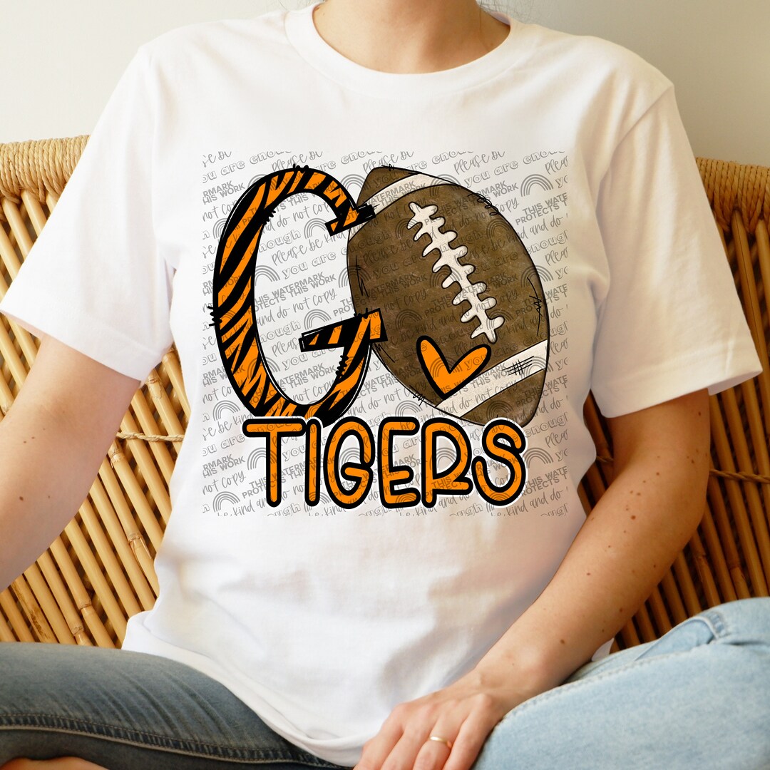 Tigers Football Png, Go Tigers Football, Football PNG - Etsy