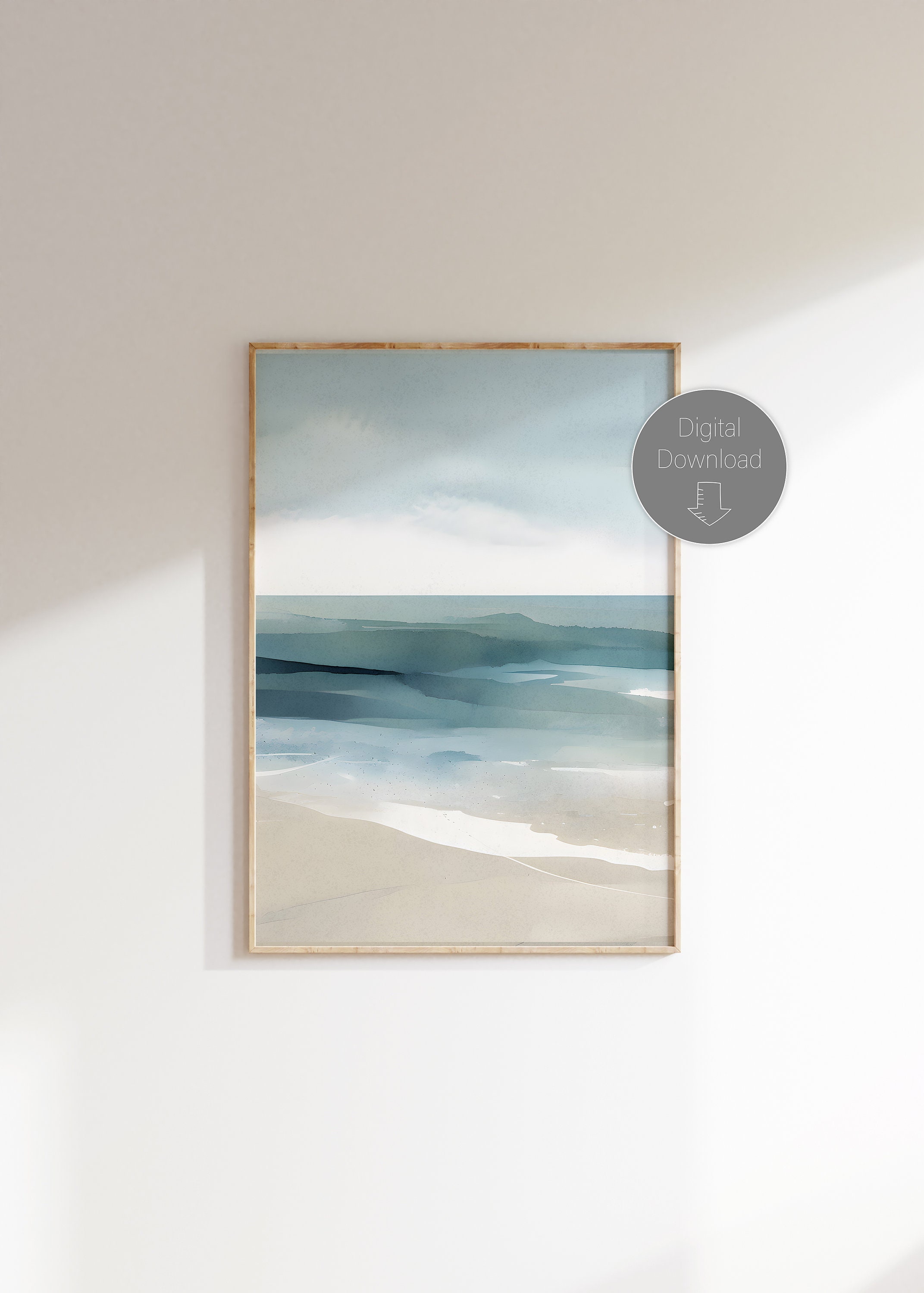 Ocean Trio - Set of 3, Digital Download, Minimalist Scandinavian Wall ...