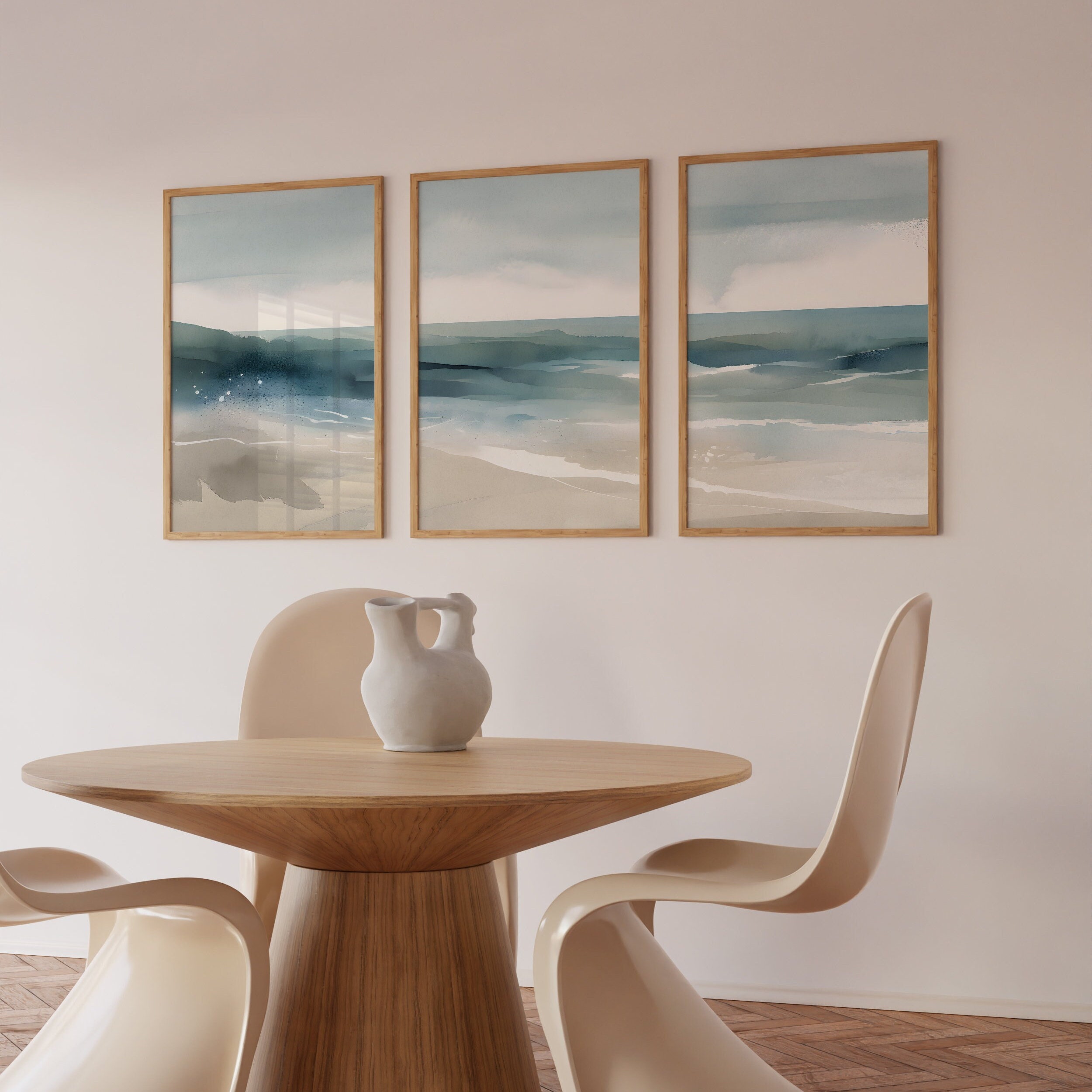 Ocean Trio - Set of 3, Digital Download, Minimalist Scandinavian Wall ...