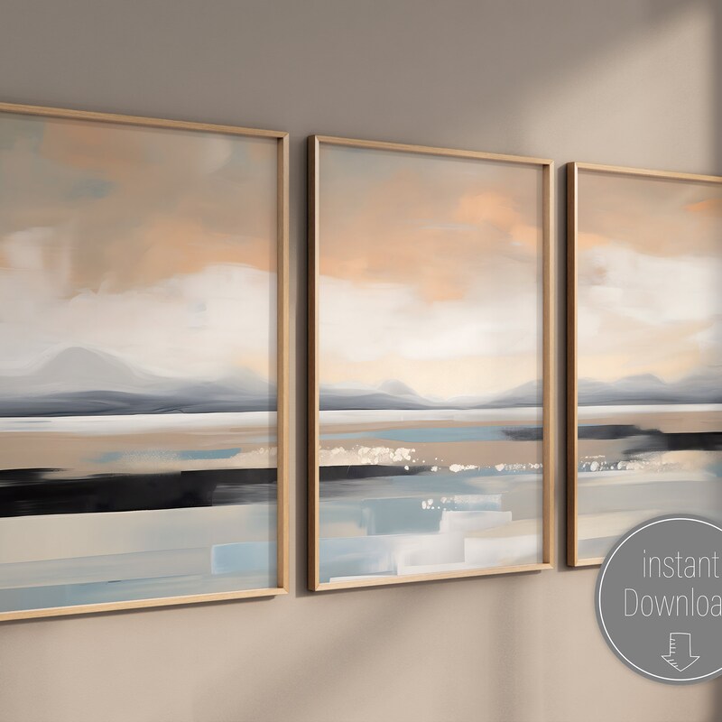 Watercolor Set of 3 Ocean - Etsy