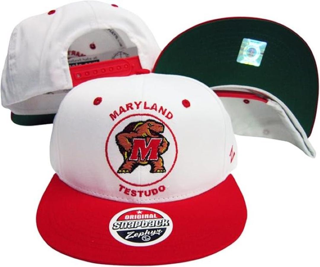 Vintage Zephyr Maryland Terrapins 1990s Mascot Adjustable Snapback Hat ...