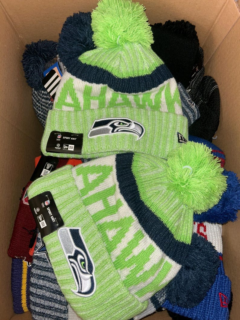 New Era Men's Seattle Seahawks Official Sideline Sport Knit Hat ...