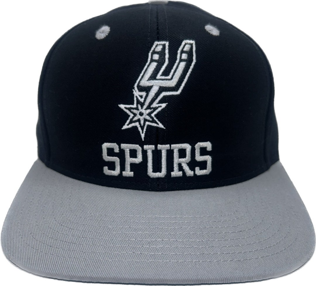 Vintage San Antonio Spurs Two Tone Green/black Word Snapback Hat / Cap ...