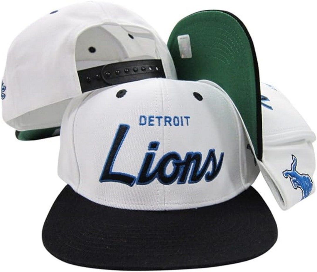 Vintage NFL Detroit Lions Script Snapback Hat / Cap - NWT - Etsy