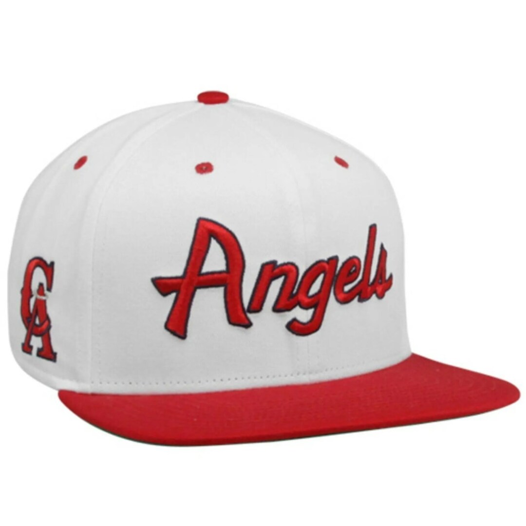 Nike Vintage Two Tone Script California Angels 1990s Adjustable ...