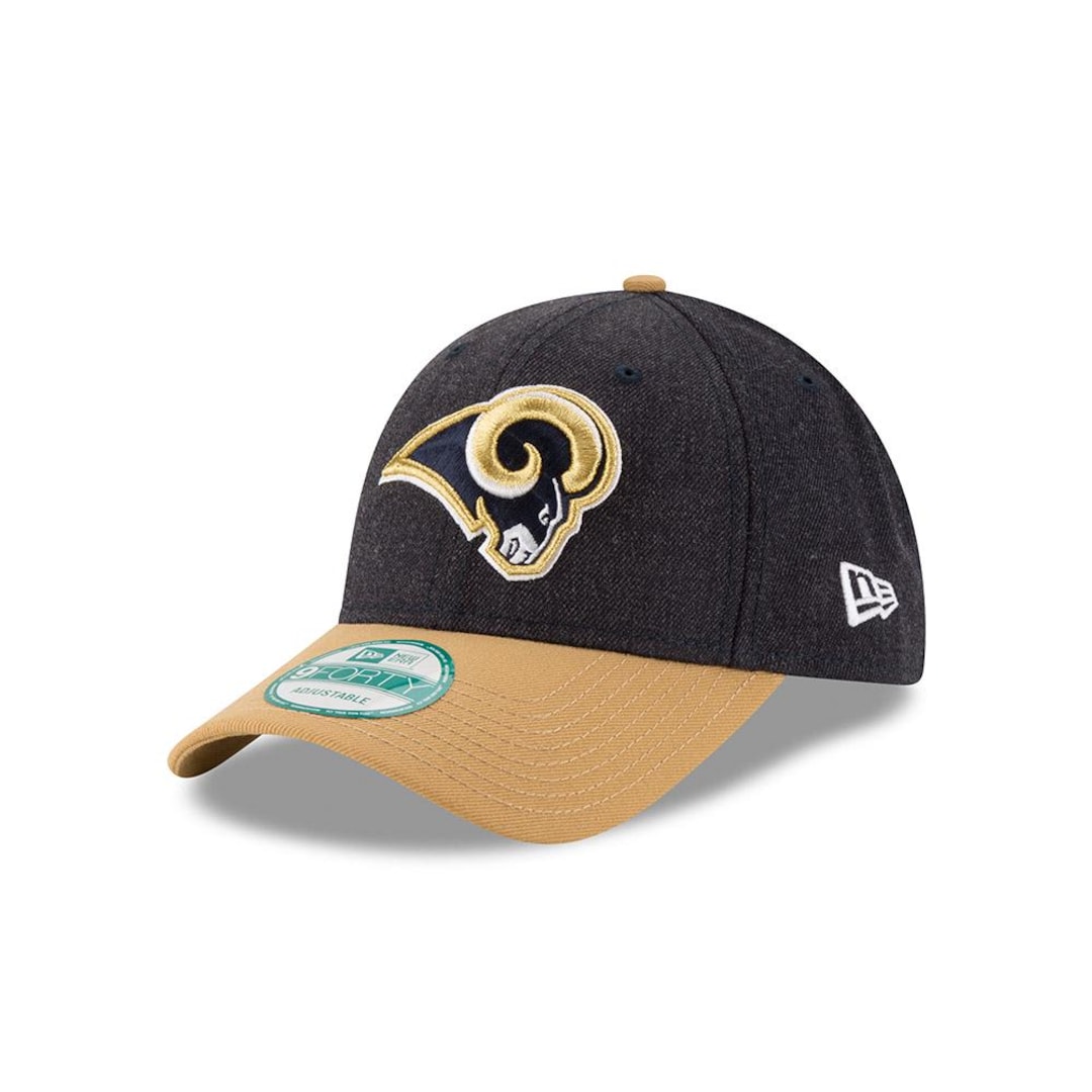 Los Angeles Rams New Era the League Heathered 9FORTY Adjustable Hat ...