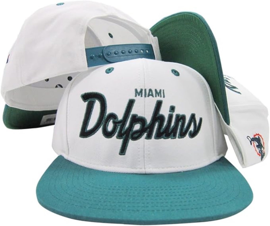 Vintage NFL Miami Dolphins Script Snapback Hat / Cap - NWT - Etsy