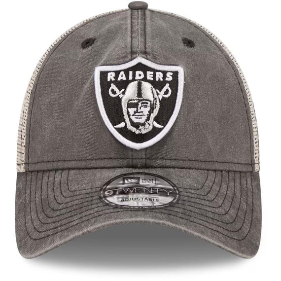 Men's Las Vegas Raiders New Era Trucker 9TWENTY Snapb… - Gem