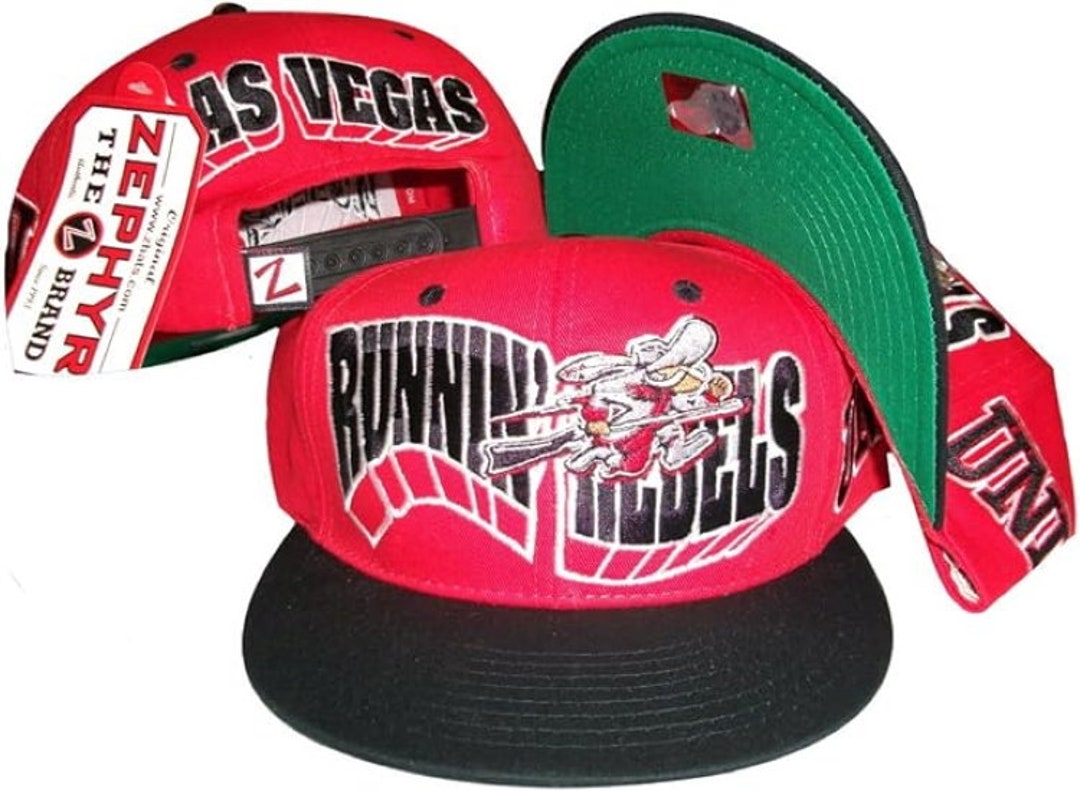 Vintage Zephyr UNLV Rebels 1990s Wave Runner Adjustable Snapback Hat ...