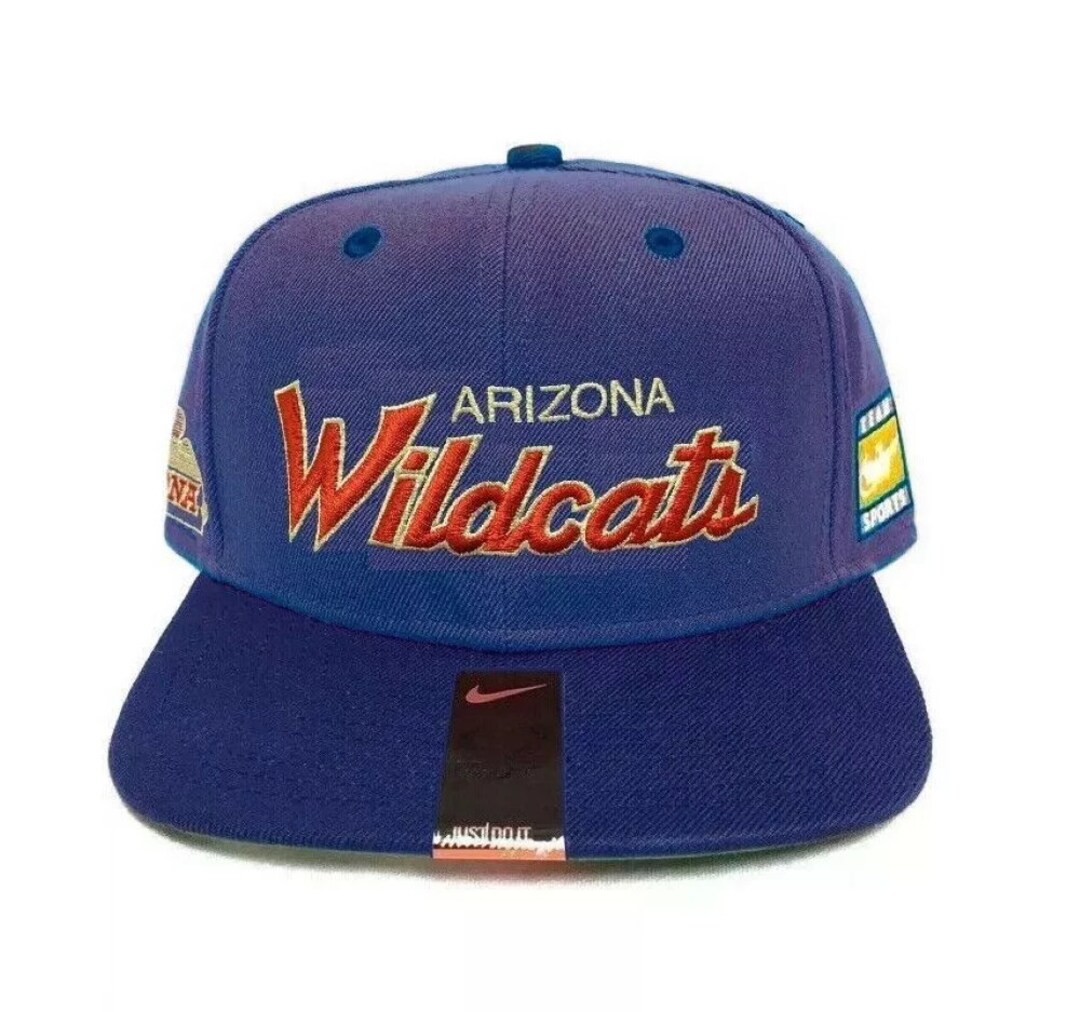 Nike Vintage Two Tone Script Arizona Wildcats 1990s Adjustable Snapback ...