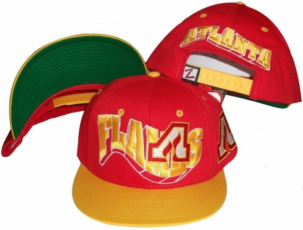 Atlanta Flames Zephyr Vintage Wave Runner Adjustable Snapback Hat / Cap ...