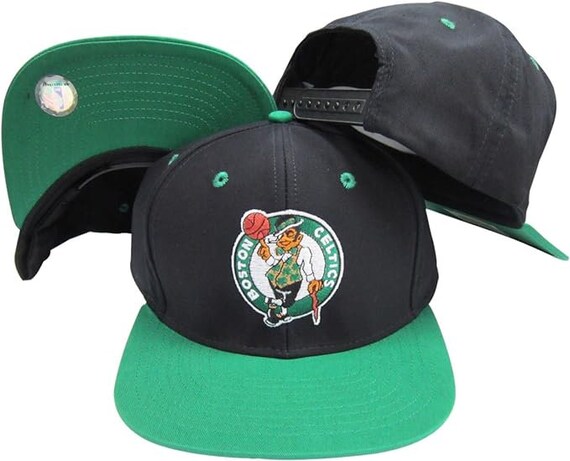 Vintage Boston Celtics Two Tone Black/Green Snapback … - Gem