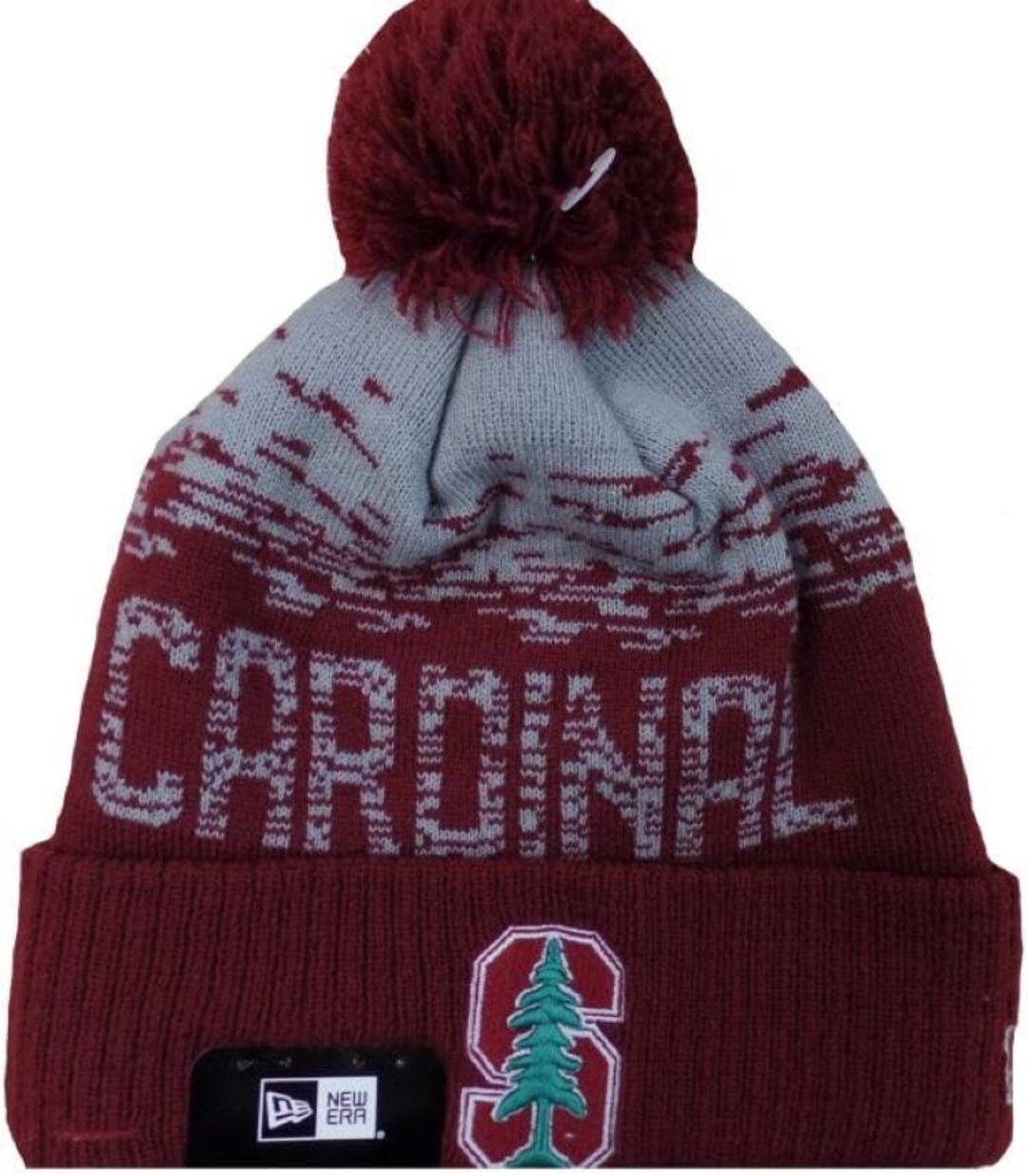New Era Stanford Cardinal NE16 Sport Knit Pom Beanie Hat/cap - Etsy