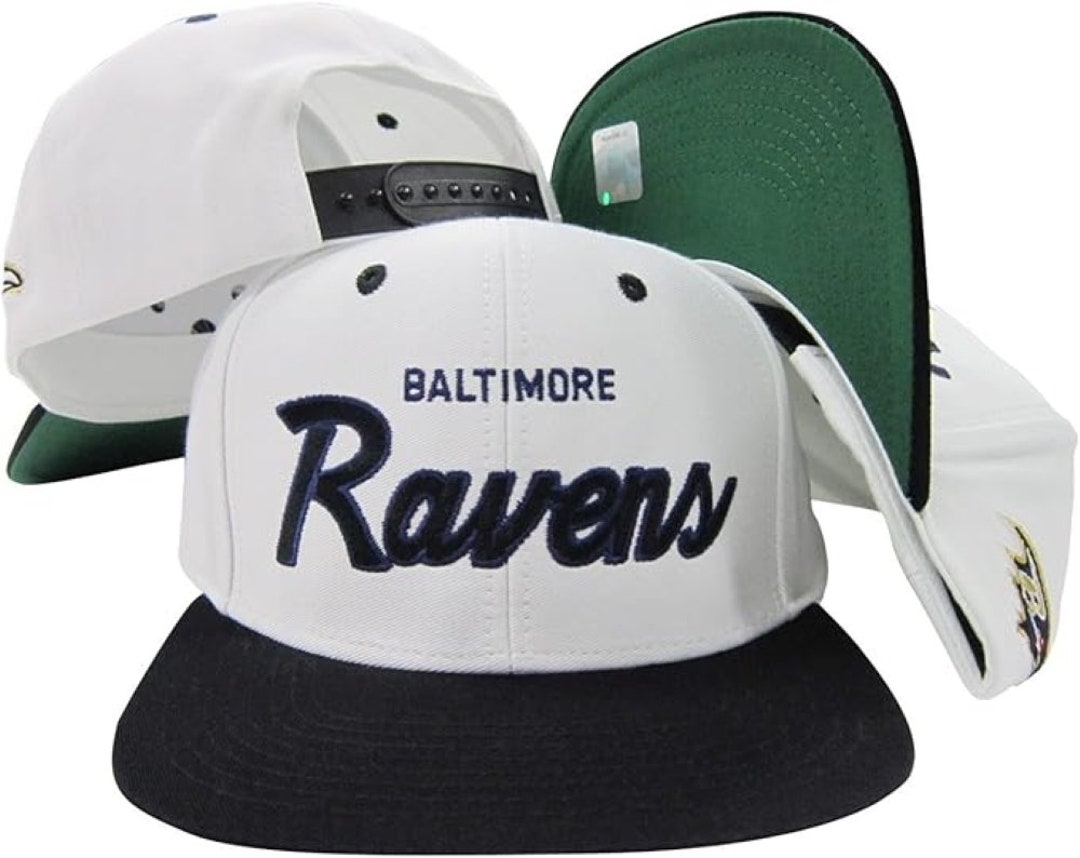 Vintage NFL Baltimore Ravens Script Snapback Hat / Cap NWT - Etsy