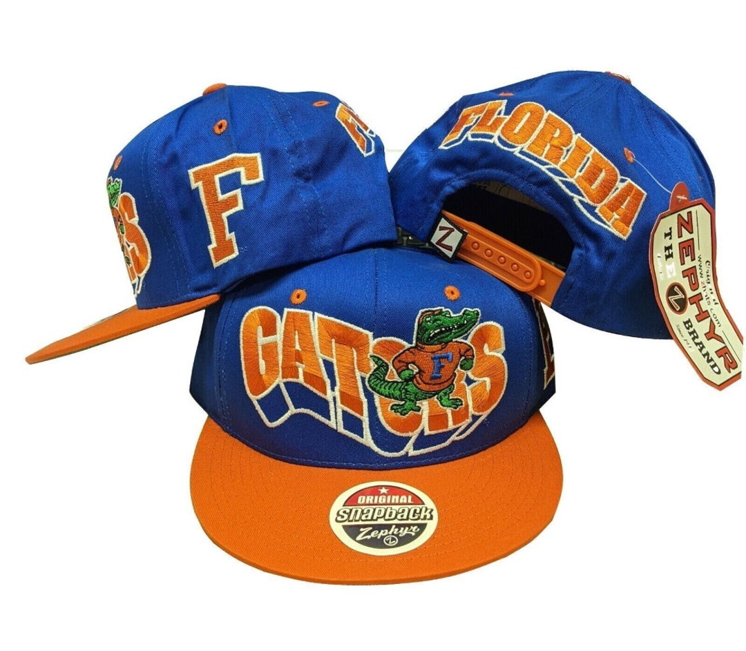Vintage Zephyr Florida Gators Wave Runner Adjustable Snapback Hat/cap ...
