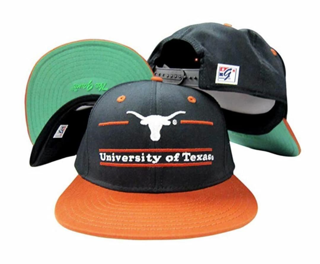 The Game Vintage Classic Split Bar Texas Longhorns Snapback Hat / Cap ...