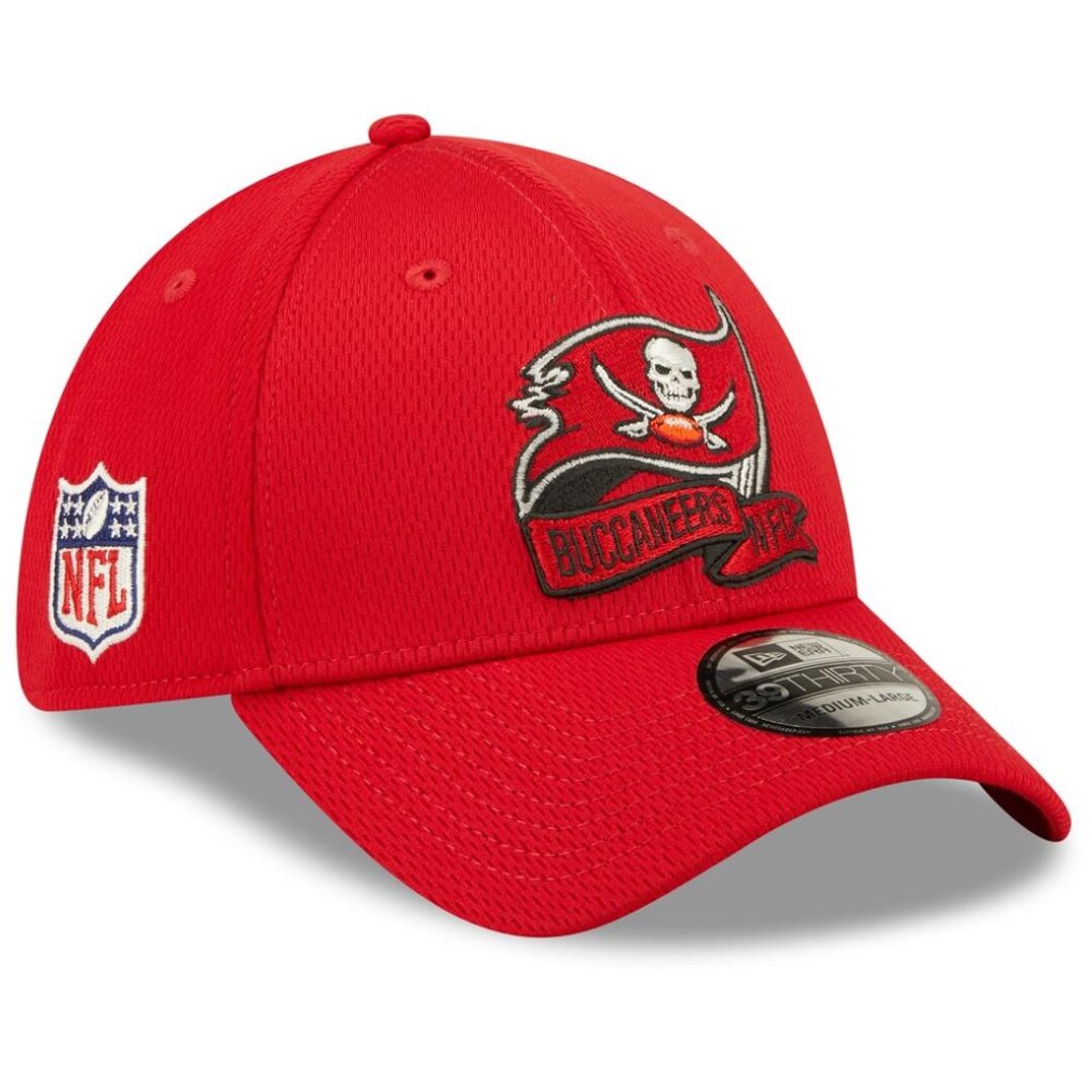 Men's New Era Red Tampa Bay Buccaneers Official Sideline 39THIRTY ...