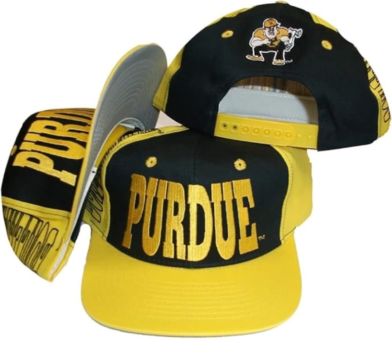 Vintage Purdue Boilermakers 1990s Deadstock Two Tone Adjustable ...