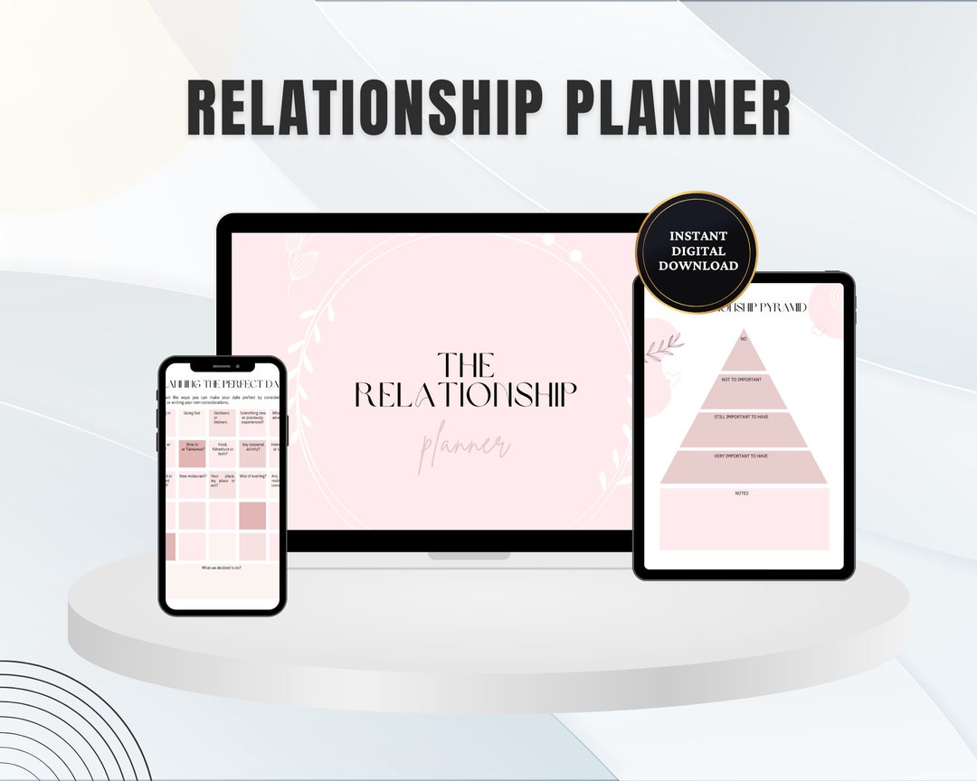 Relationship Planner, Couple Work Sheet, Where We Met Personal Planner ...