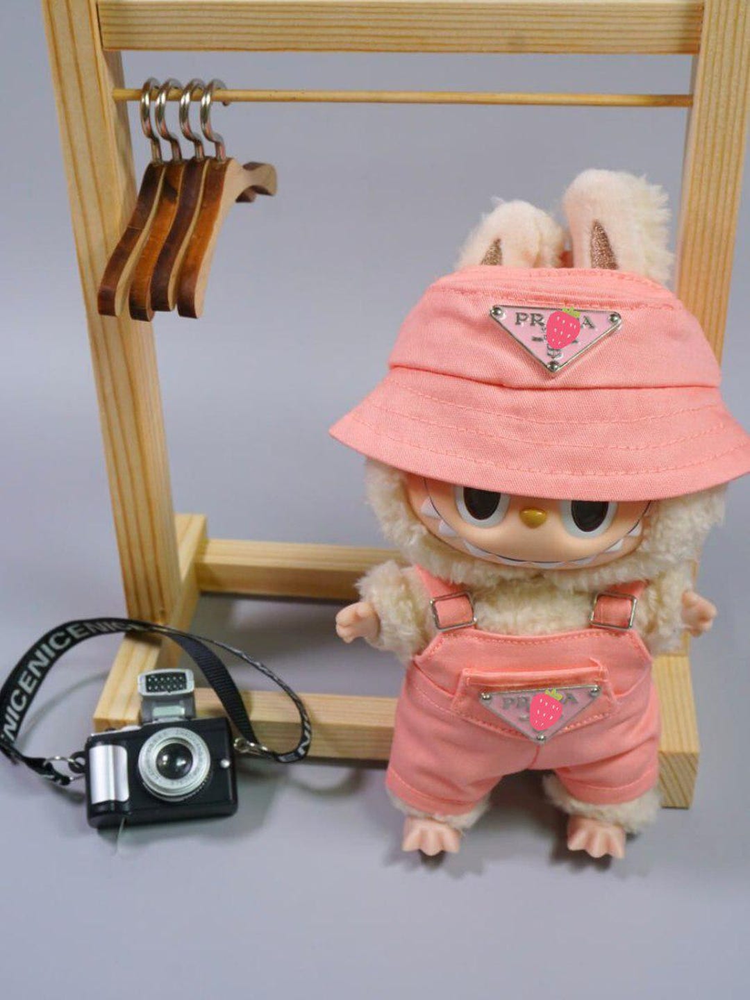 Labubu Clothes Pink PDA Outfit Set With Camera - Etsy