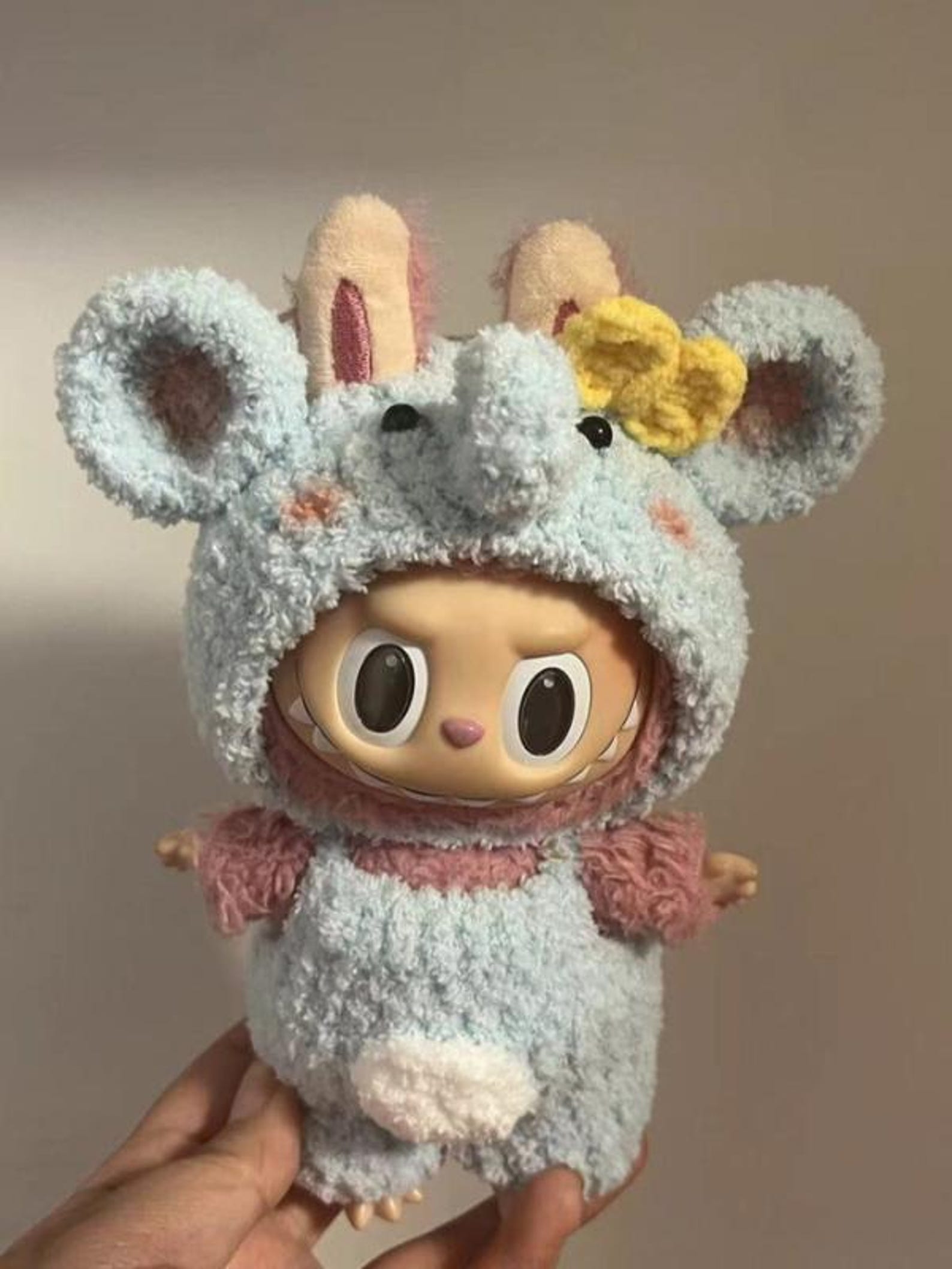 Labubu Clothes Crochet Light Blue Elephant Set - Etsy