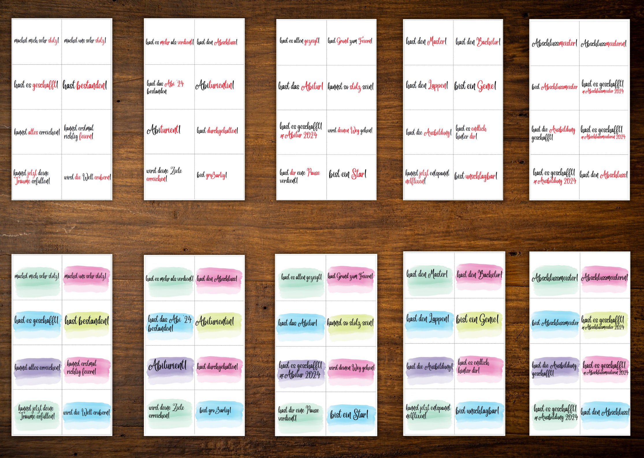 Duplo Banderolen Prüfung Bestanden Abitur 2024 Ausbildung Abschluss Glückwunsch Schulabschluss ...