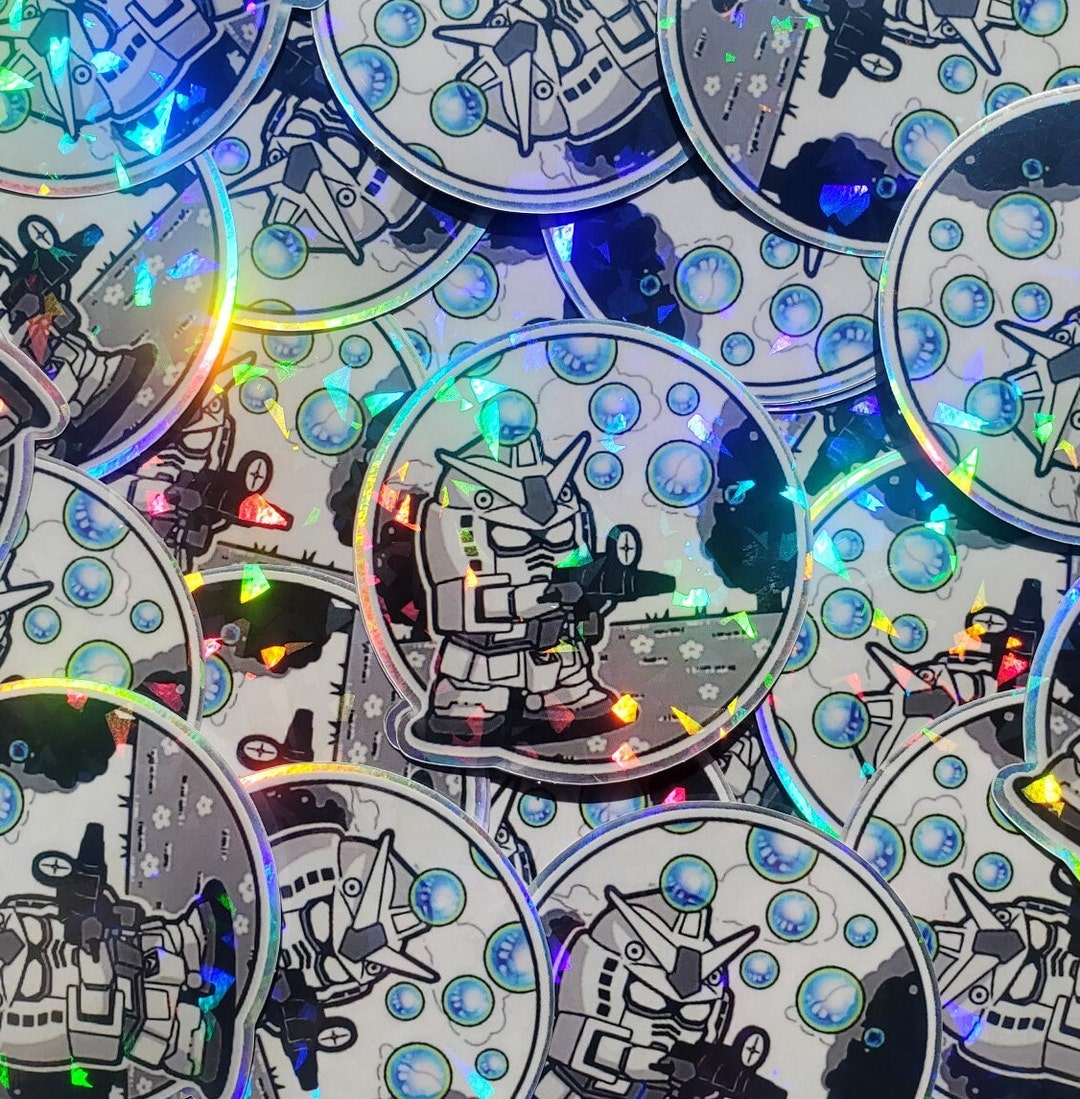 RX-78 Bubble Blaster Sticker(holographic) From Gundam Evolution - Etsy