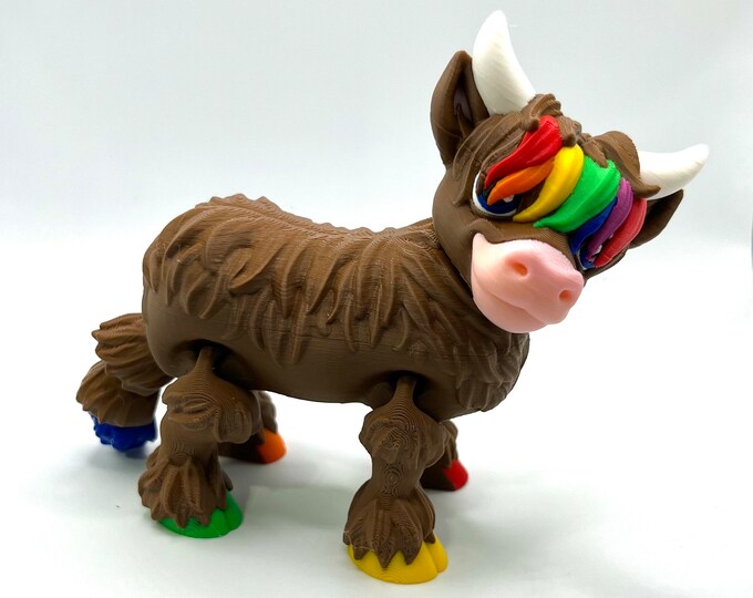 Articulating Highland Cow Fidget Toy - Etsy Articulating Highland Cow Fidget Toy - Etsy