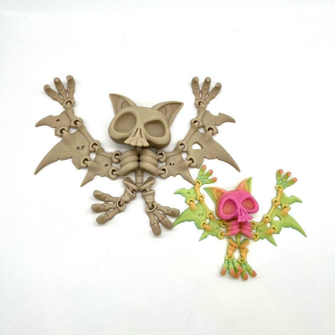 Articulating Skeleton Bat Figurine for Home Decor - Etsy