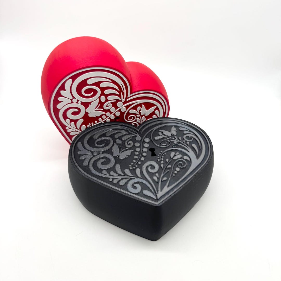 Locking Heart Keepsake Container-perfect Gift Box for Valentine's Day ...