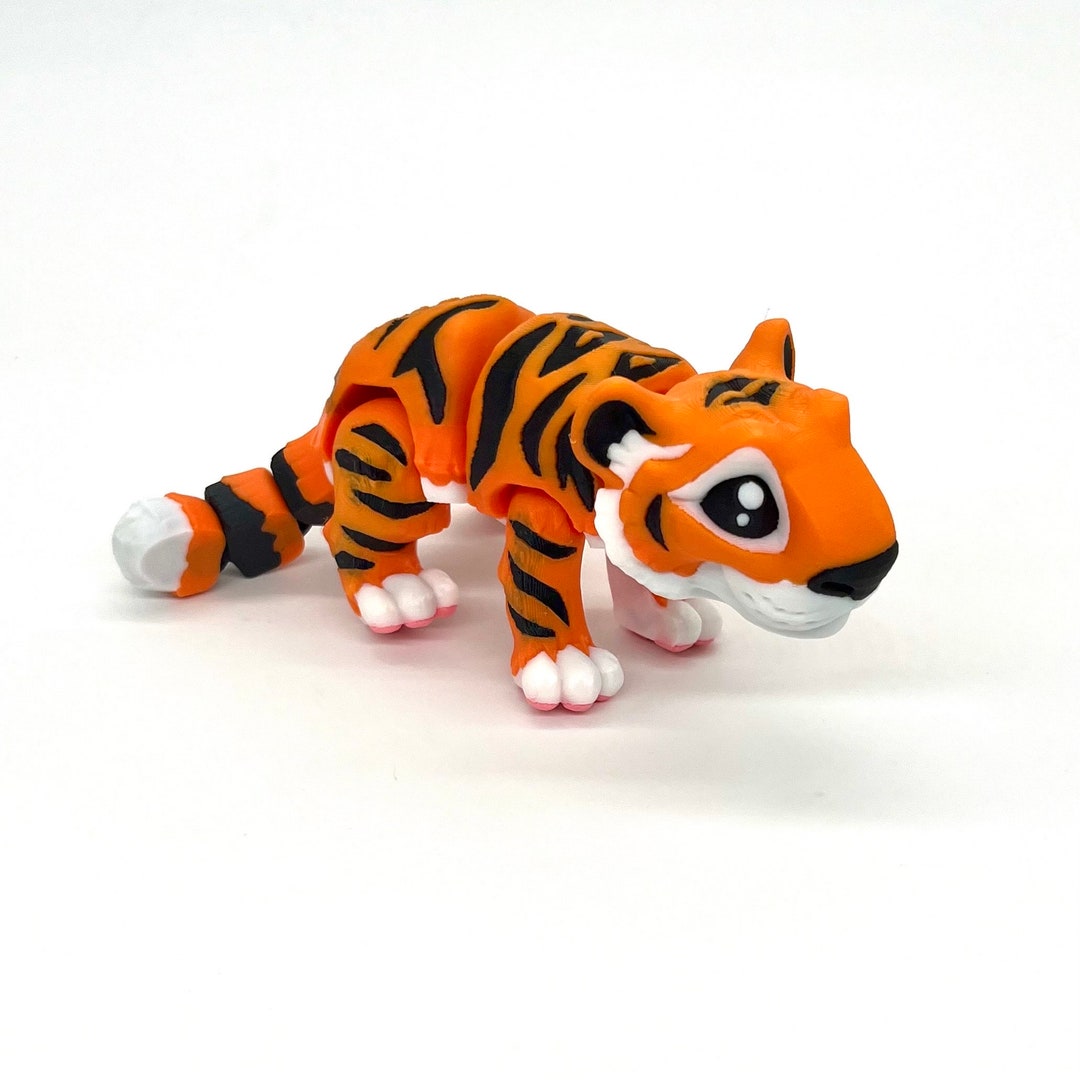 Articulating Tiger Figurine - Etsy