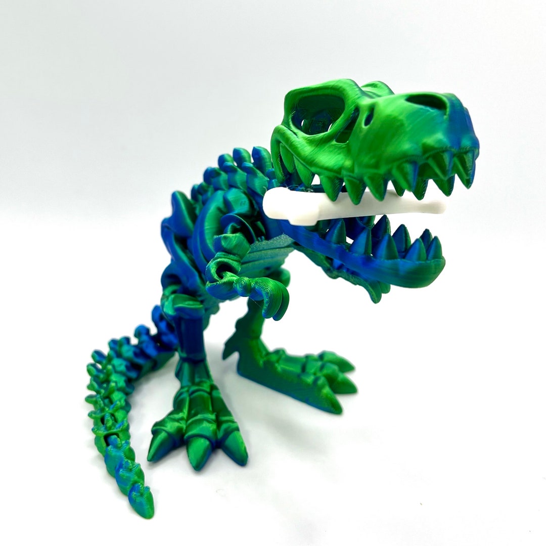 Flexi T-rex Skeleton Fidget - Etsy