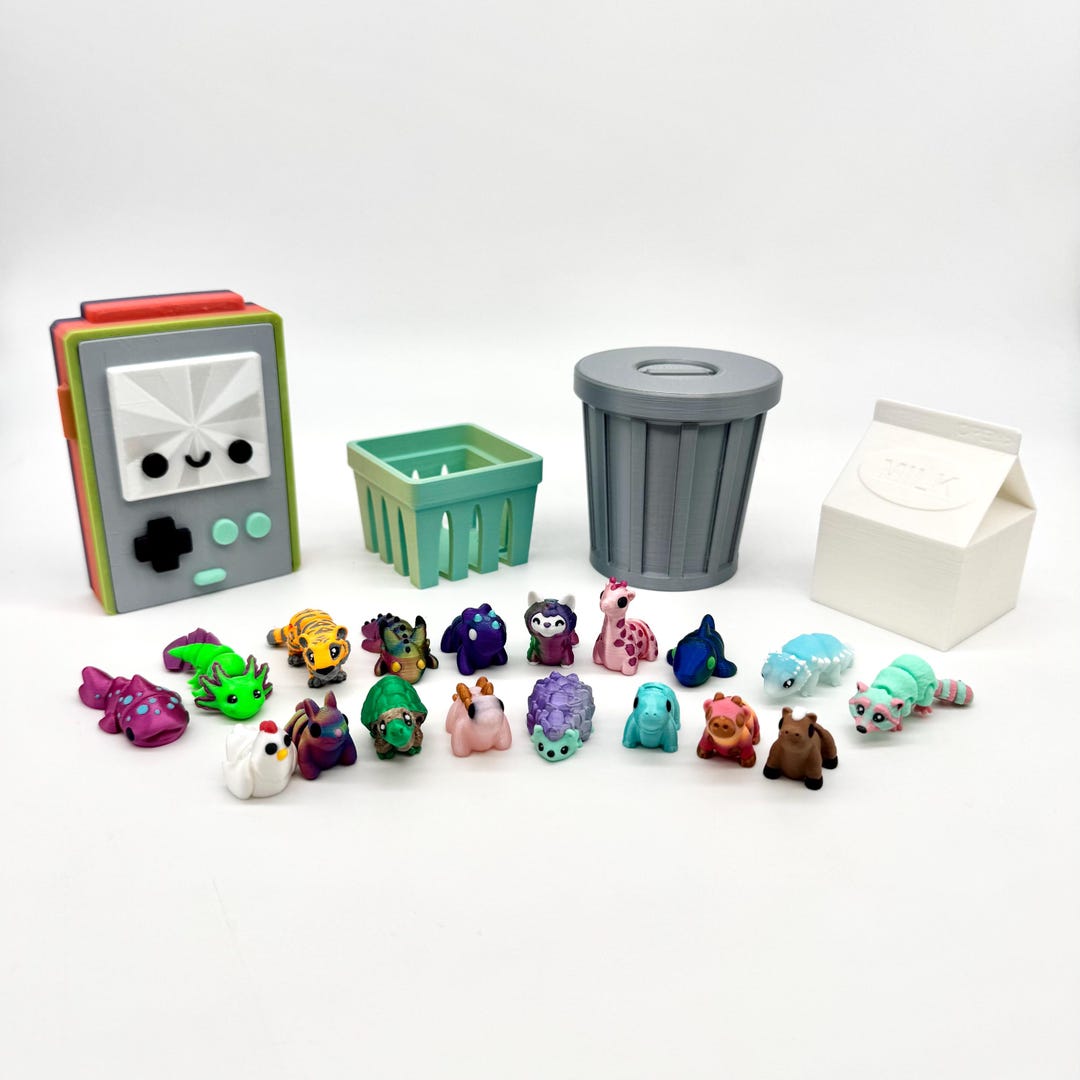 5 Pack- Articulating Mini Fidget Animals - Etsy