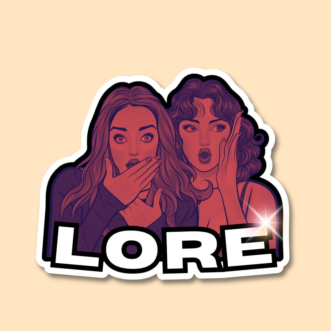 Lore Gossip Sticker – Funny Work Bestie Waterproof Vinyl Sticker for ...