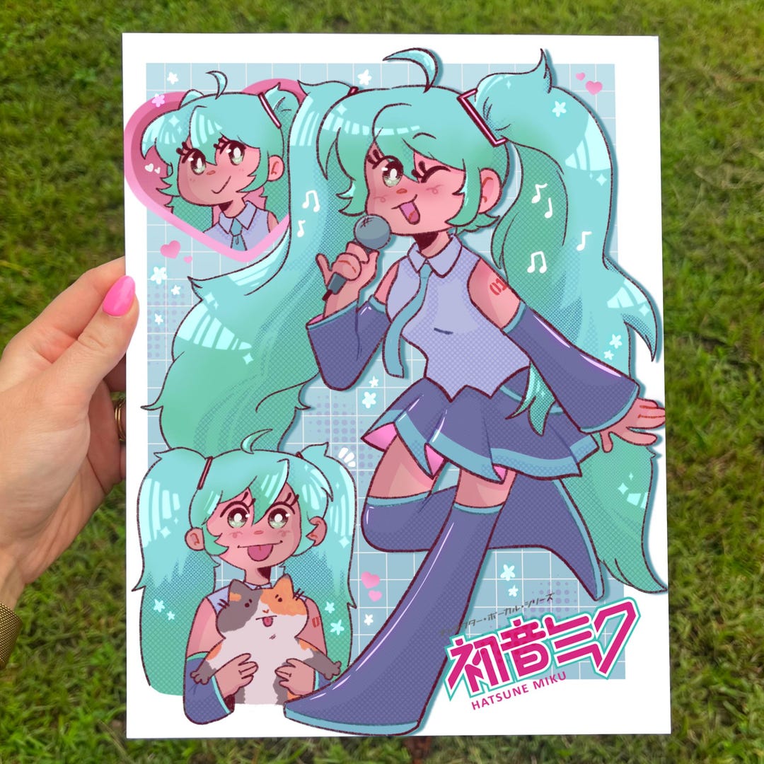 Hatsune Miku, Print - Etsy