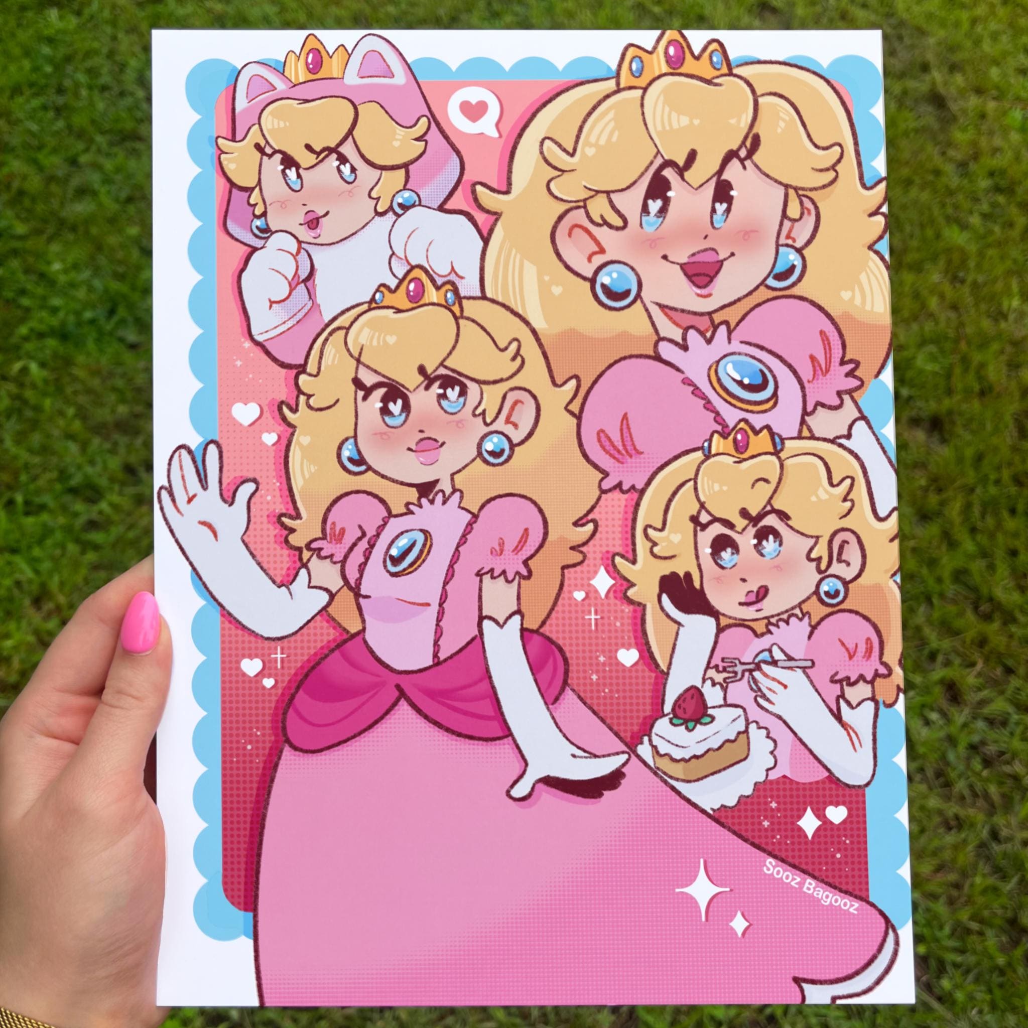 Princess Peach, Print - Etsy