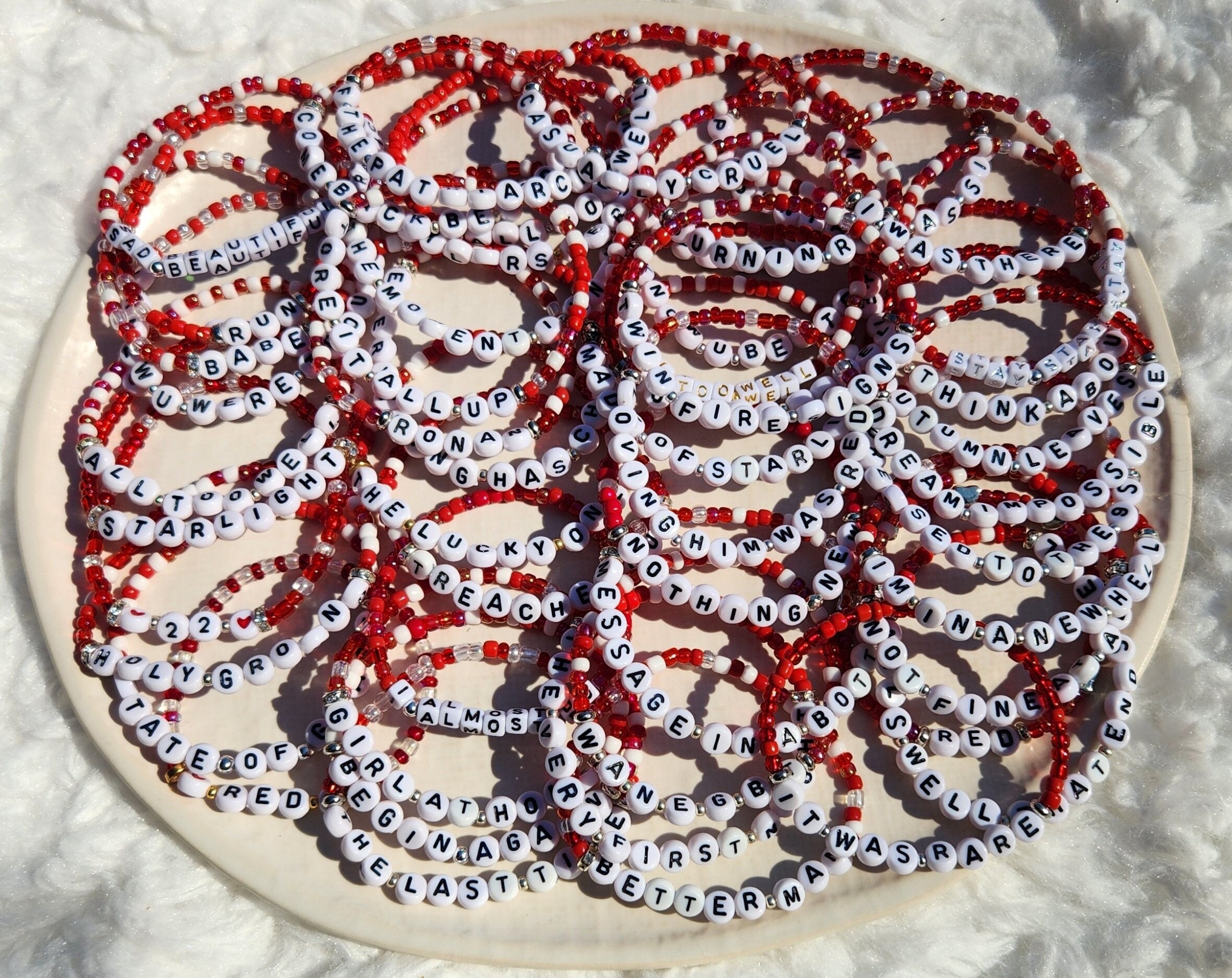 Taylor Swift Inspired Era's Friendship Bracelets, Swiftie Bracelets ...