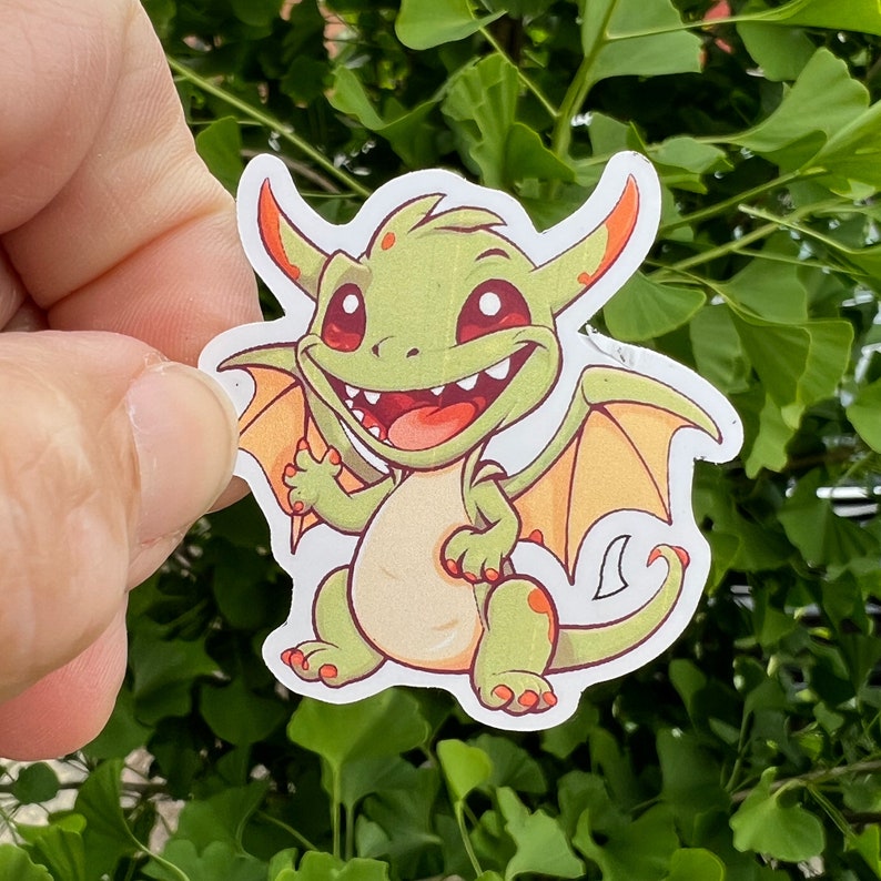 Baby Dragon Sticker Die Cut Sticker for Water Bottle, Laptop, Planner ...