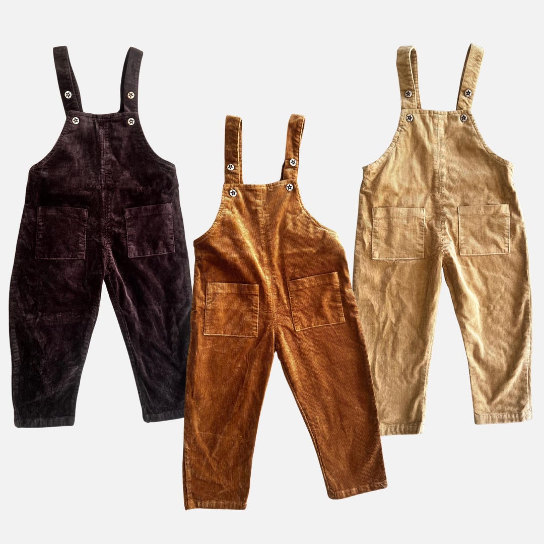 Kids Corduroy Adjustable Overalls – Perfect for Easter, Fall, Holidays ...