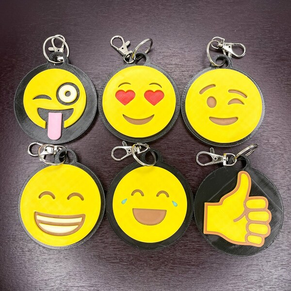 Emoji Keychain - Etsy