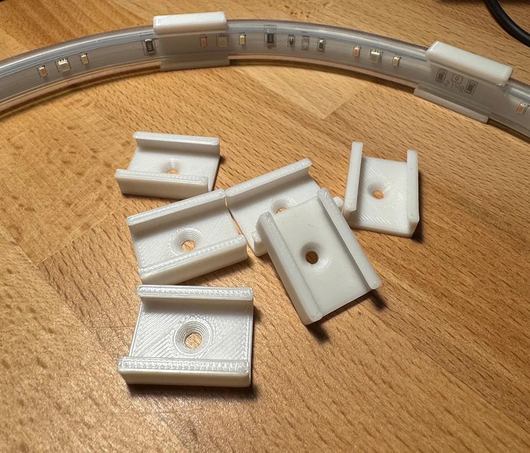Philips Hue Lightstrip Mounting Clips With Screw Hole - 10 Pack - Etsy