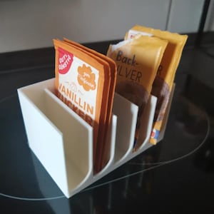 Kitchen Packet Organizer, 3D Printed Spice Packet Holder, Vertical ...