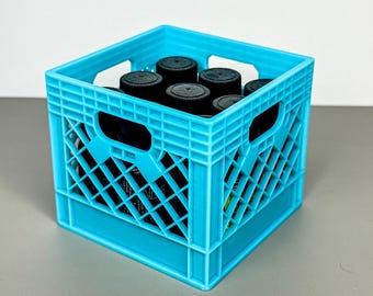 3d Printed Mini Crate Desk Storage Mini Milk Crate Etsy
