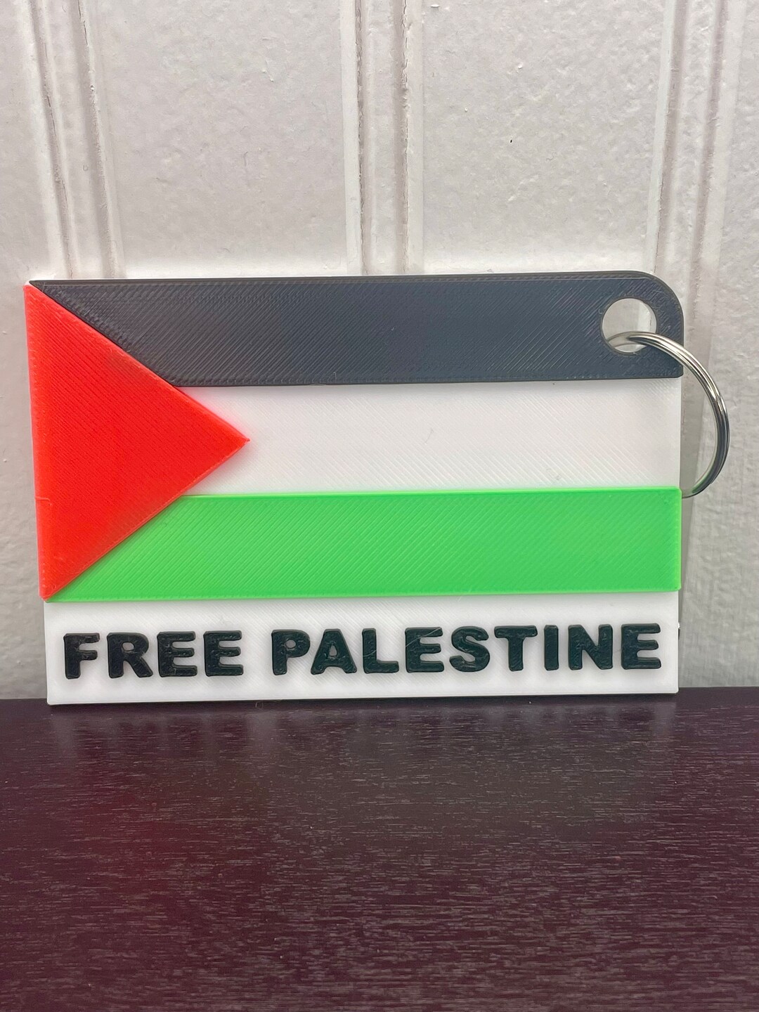 Free Palestine Keychain Gaza Flag Accessory Social Justice Jewelry ...